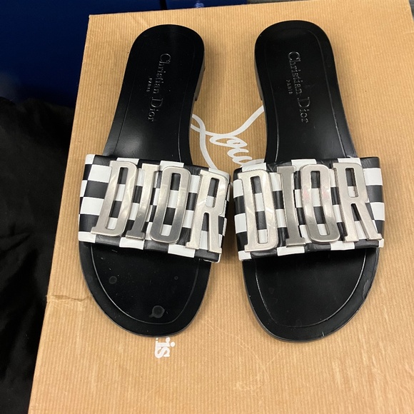 Dior | Shoes | Dior Logo Evolution Slides | Poshmark
